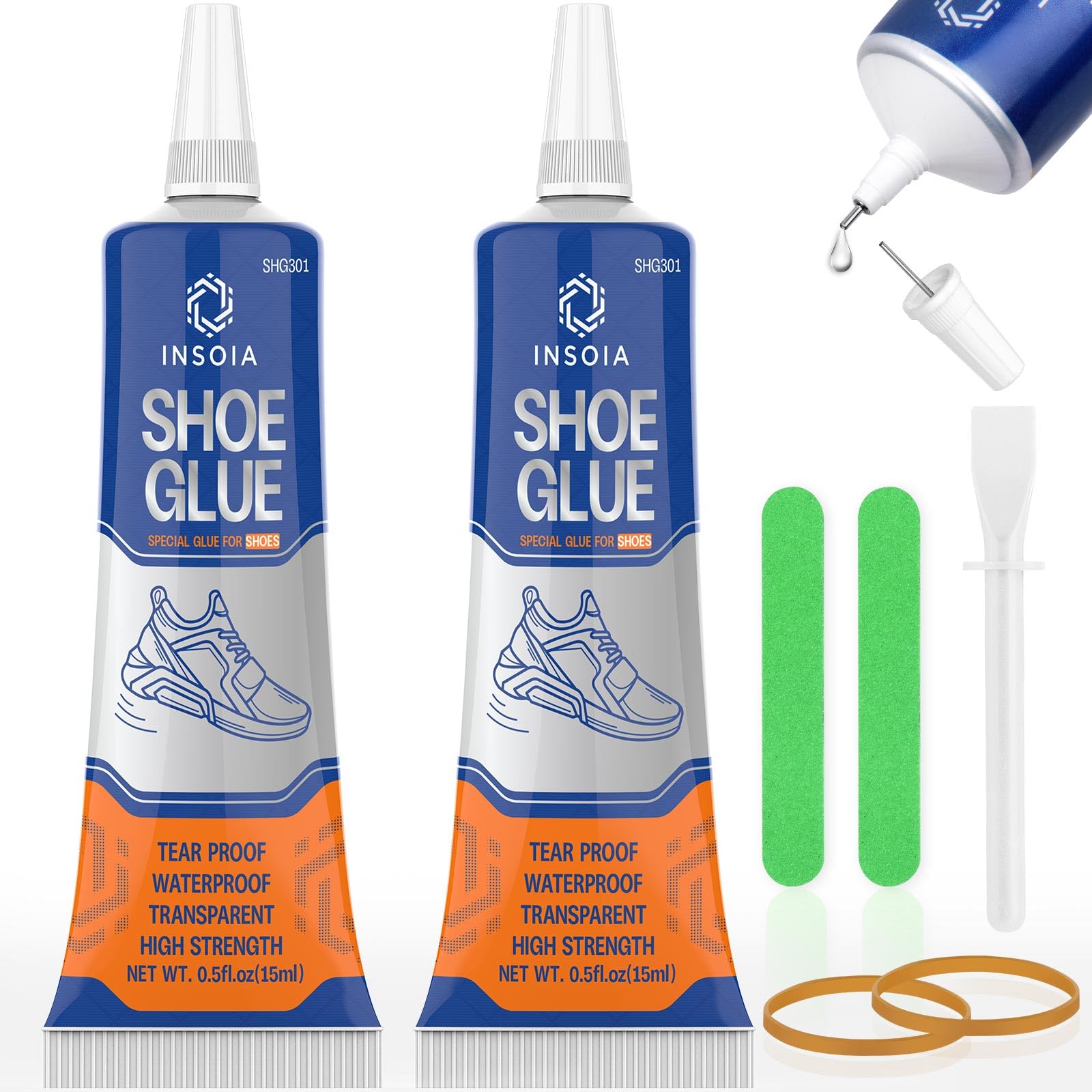 Heavy Duty Shoe Glue Sole Repair Kit - Waterproof Flexible Adhesive fo ...
